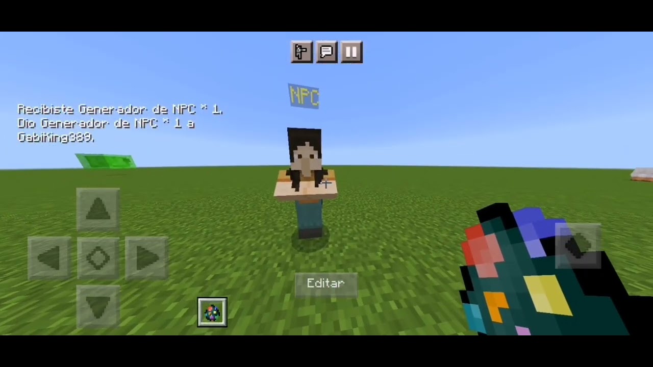 Como obtener el generador de npc en Minecraft pe y mcpe sin mods - YouTube