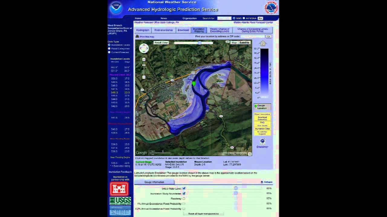 NWS AHPS Inundation Mapping 2.0 - YouTube
