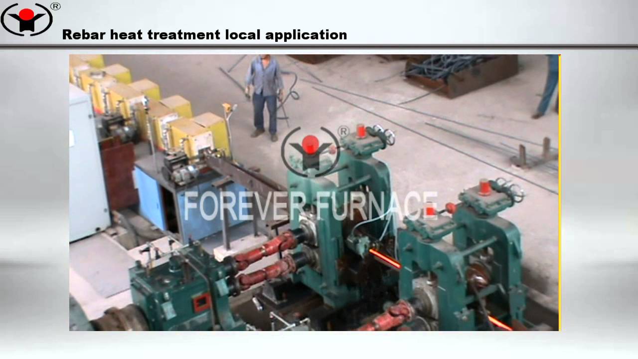 Rebar heat treatment equipment - YouTube