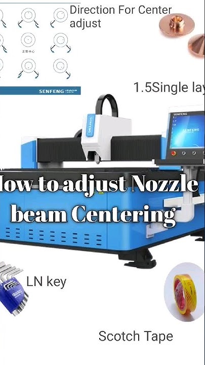 How to Adjust Laser beam nozzle centering in fiber laser #cuttingmachine #tutorial #fiberlaser ...