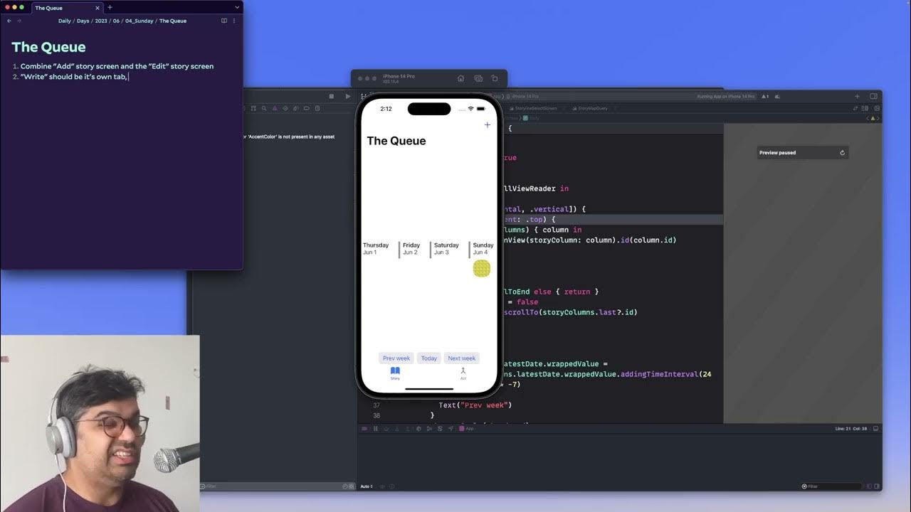 💜 Chill coding stream 💜 SwiftUI journaling + todo app 💜 S3E10 - YouTube