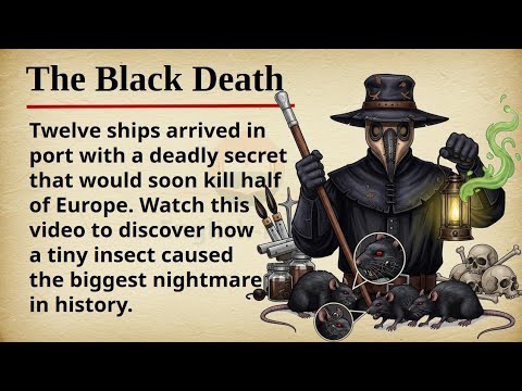 The Black Death || 💀🐀 Learn English Through Story Level 2 || Graded ...