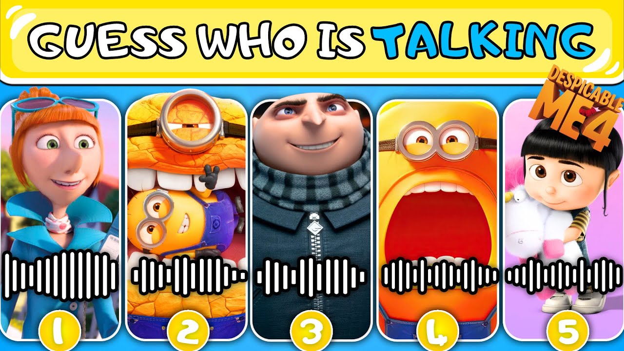 Guess The 'Despicable Me 4' Characters By Voice...! 🍌🤓🔊 - YouTube