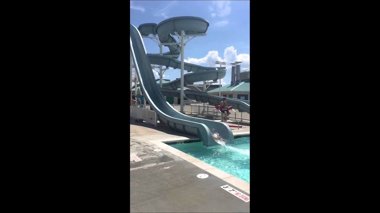 Scera pool plummet slide - YouTube
