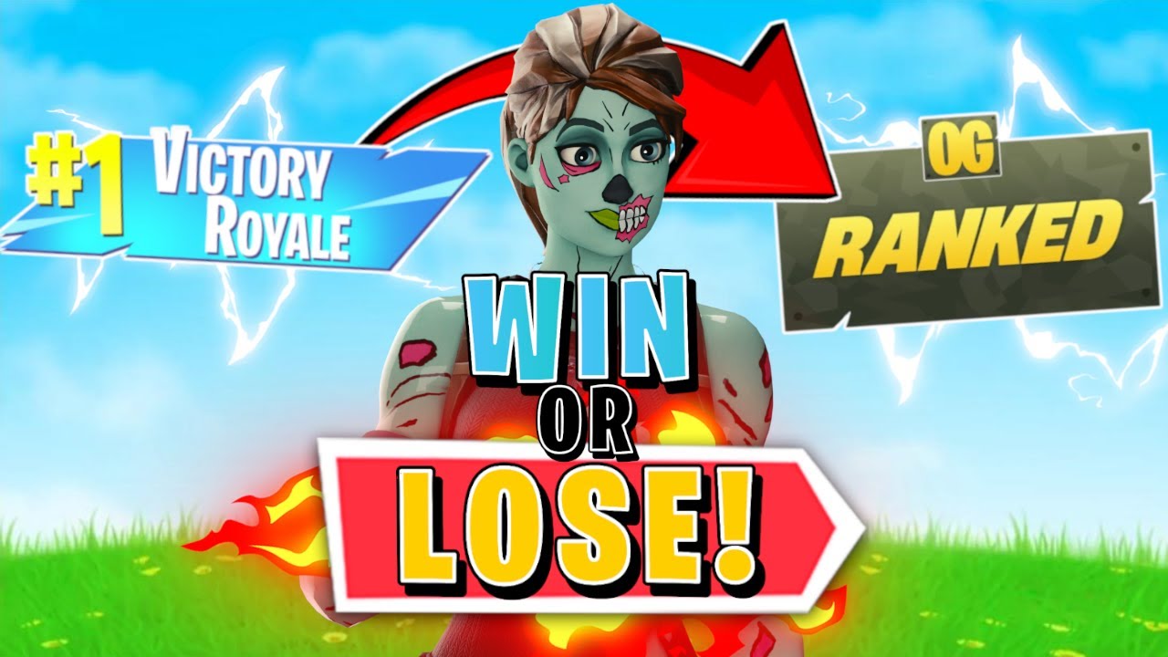 WIN A GAME OF OG FORTNITE RANKED OR........ - YouTube