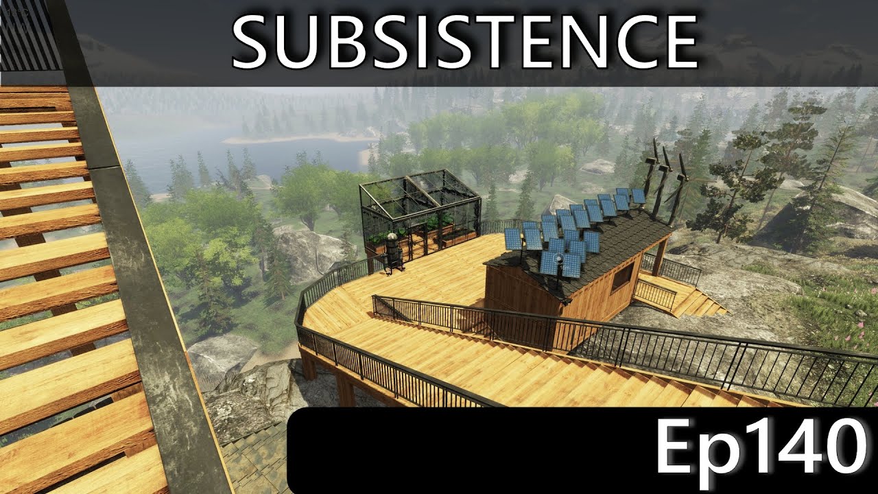 Subsistence S1 | Alpha 61 | Waterfall Greenhouse! - YouTube