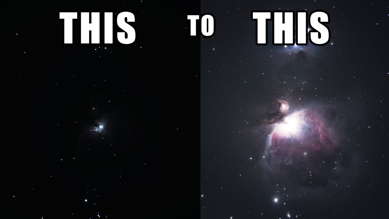 Processing my Astrophotography: Orion Nebula 1/10/23 (Sky Tracker ...