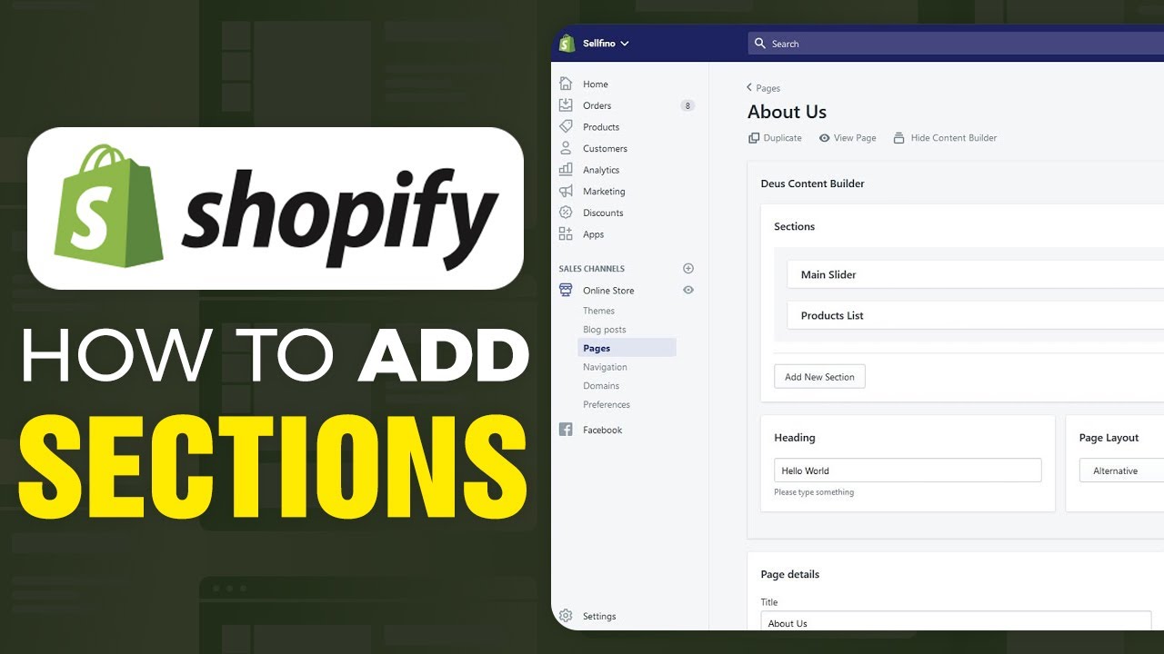 How To Add Sections To Shopify Store Beginners Tutorial YouTube How To Add Sections To Shopify Store Beginners Tutorial YouTube