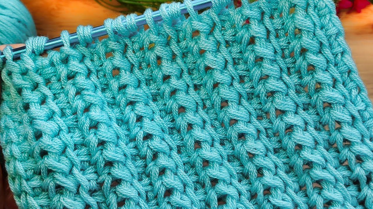 Interlace Tunisian Stitch ~ Tunisian Crochet Pattern - YouTube