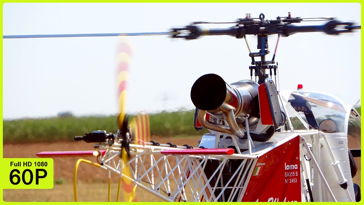BEAUTIFUL XL TURBINE RC AEROSPATIALE SA 315B LAMA FLIGHT DEMONSTRATION ...