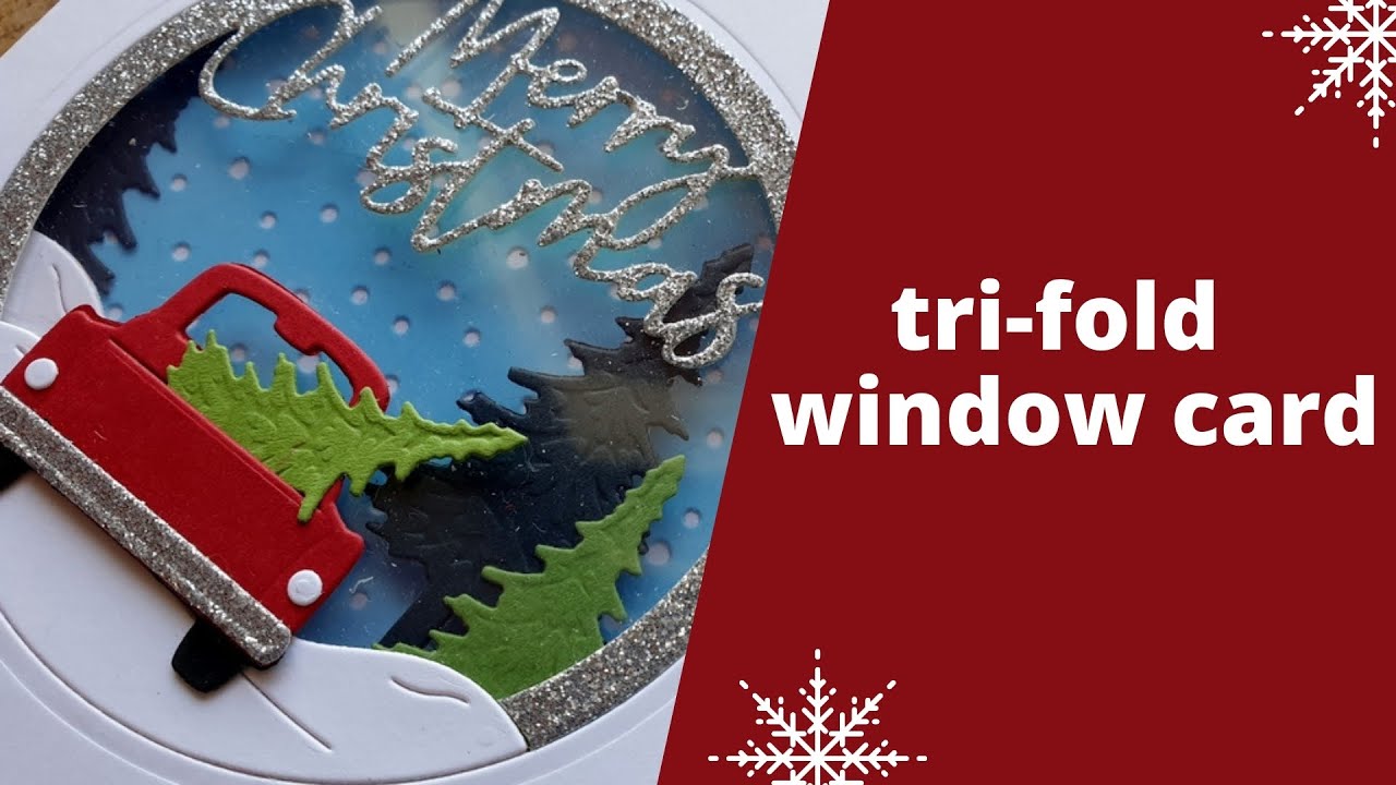 tri - fold window card - YouTube