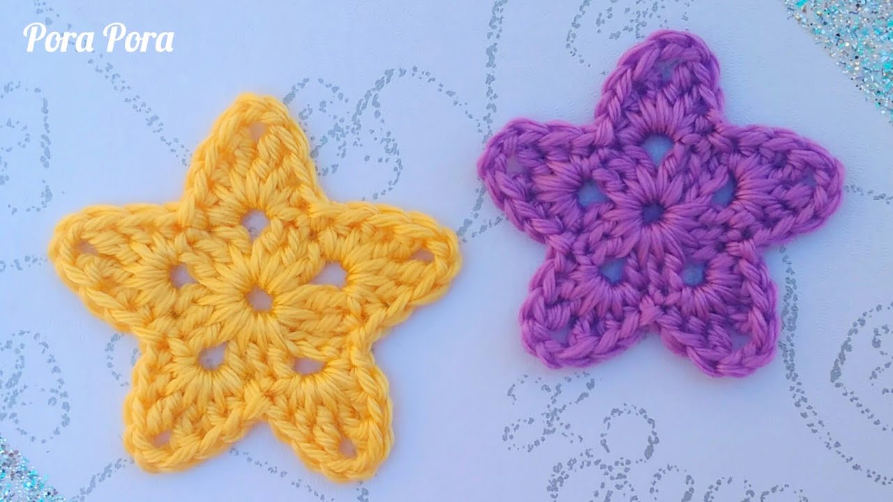 Crochet Star I Crochet Star Flower Tutorial For Beginners - YouTube