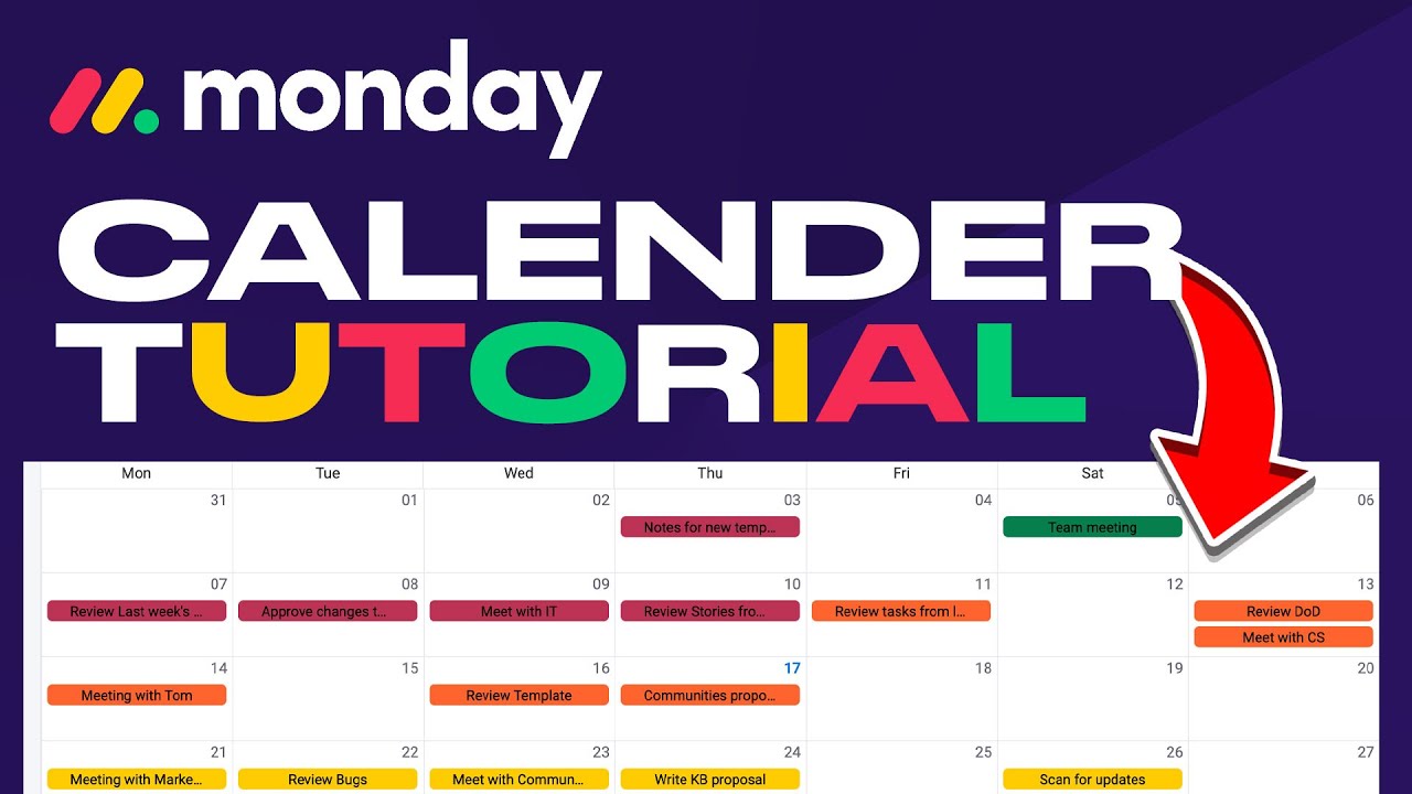 How To Use Monday.Com Calendar In 2025 | Tutorial For Beginners (2025 ...