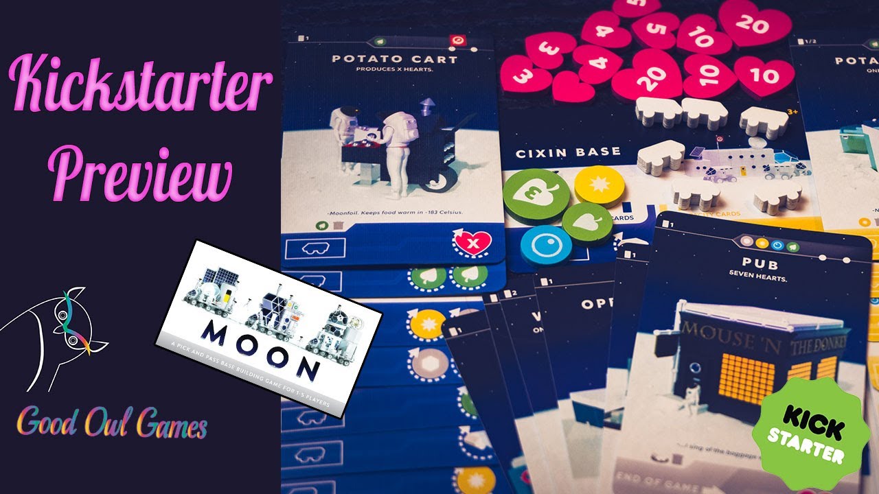 Moon: Board Game Kickstarter Preview - YouTube