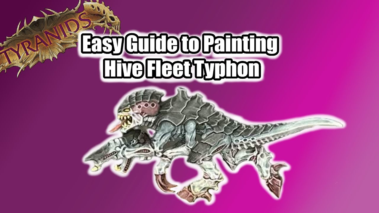 How to paint Hive Fleet Typhon - Warhammer 40K - Quick and Easy. - YouTube