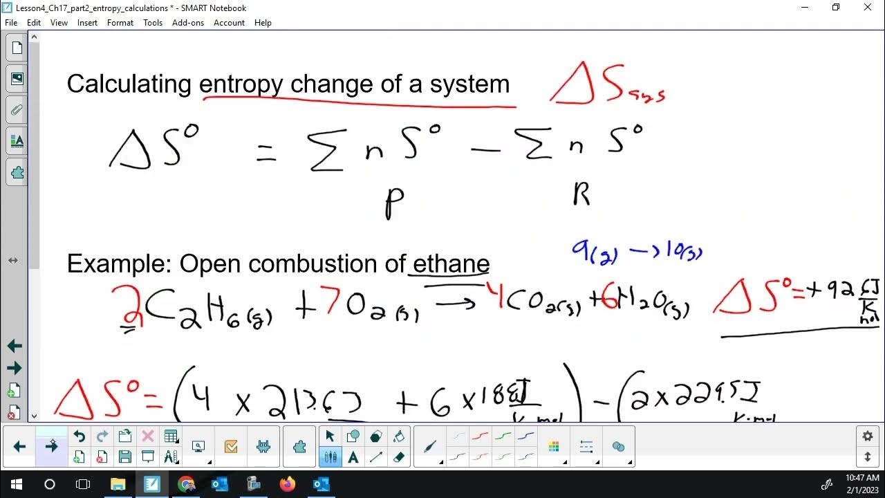 AP Chemistry Thermodynamics - Lesson 4 - Entropy calculations, and ...