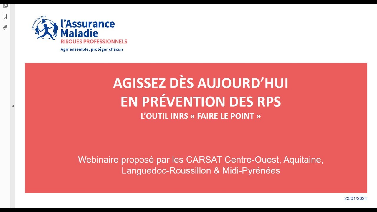 Agissez dès aujourd'hui en prévention des RPS avec l'outil numérique ...