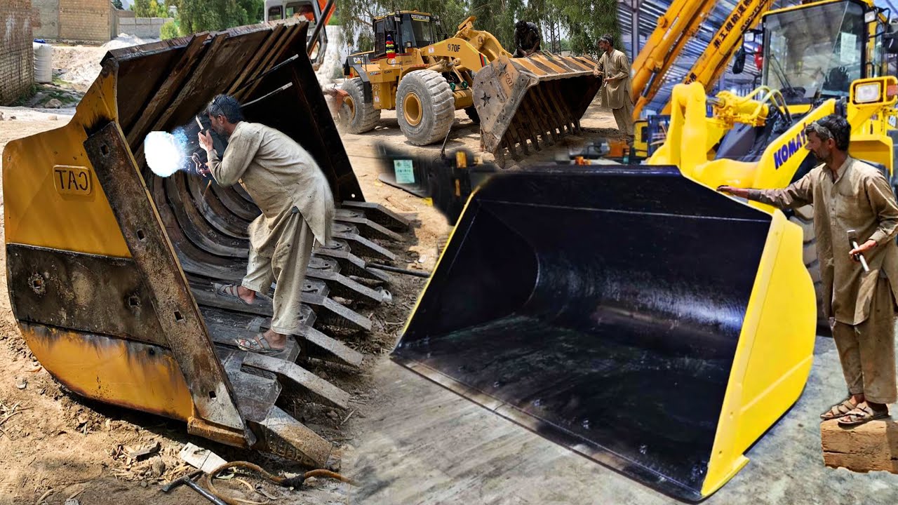 Incredible Process of Made The Loder Bucket Completely Works - YouTube
