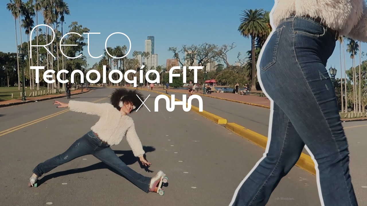 Reto Tecnología FIT sobre ruedas x Nahana Jeans - YouTube