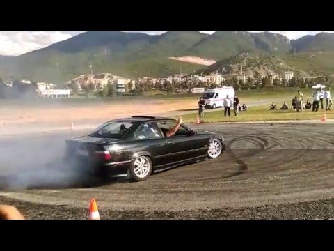 e36 kesici - sıfır çizme ses fena (İzmir BMW Kardeşliği ülkü yarış pisti sıfır günü)