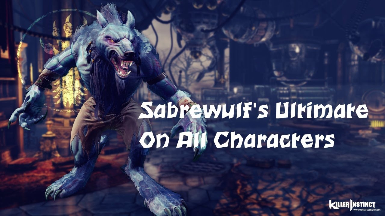 Killer Instinct: Sabrewulf's Ultimate On All Characters - YouTube