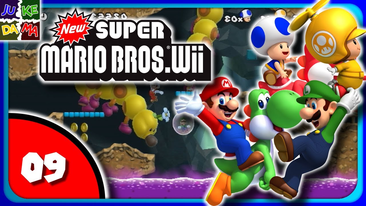 GIANT WIGGLERS ATTACK! | New Super Mario Bros Wii MULTIPLAYER Episode 9 ...