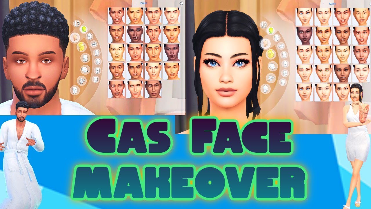 THE SIMS 4 |Cas Face Makeover - YouTube