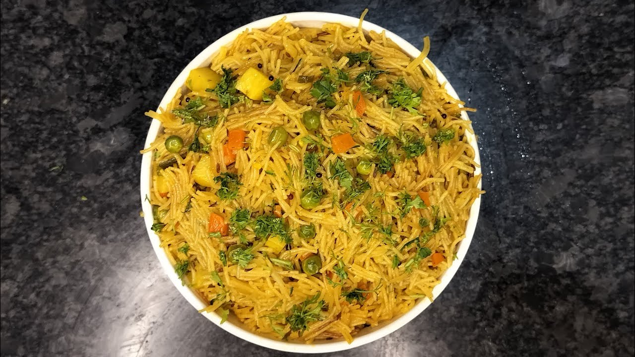 Sevai Upma Recipe Vermicelli Upma Seviyan Upma Breakfast Recipe - YouTube