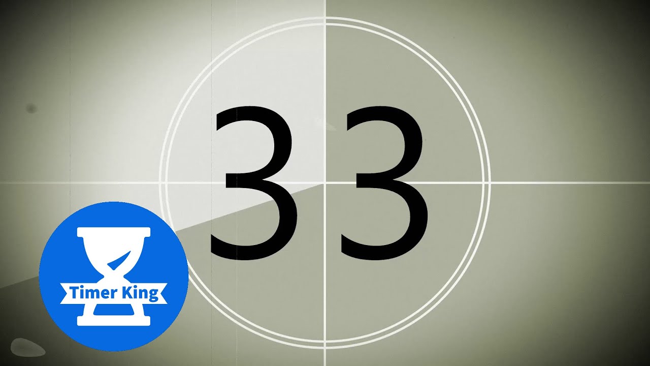 60 Second Old Movie Style Countdown Timer - YouTube