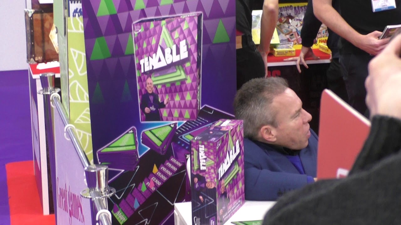 WARWICK DAVIS - TENABLE BOARD GAME LAUNCH - ASMODEE STAND - LONDON TOY ...