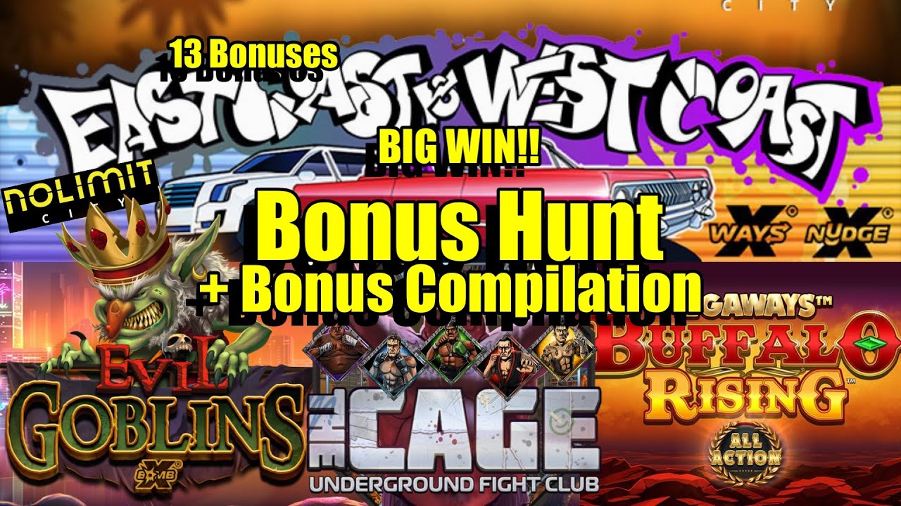 Bonus Hunt + Bonus Compilation, 13 Bonuses, + Community BIG WINS ...