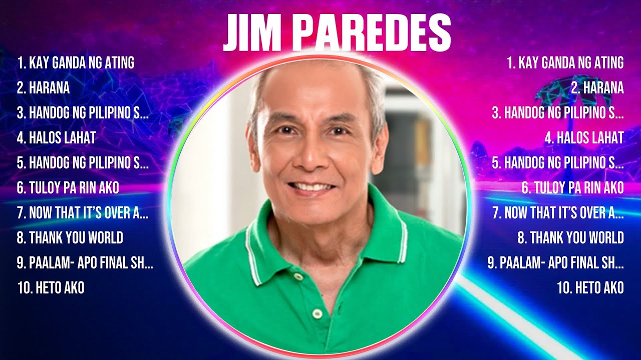 Jim Paredes Top Of The Music Hits 2024 - Most Popular Hits Playlist ...