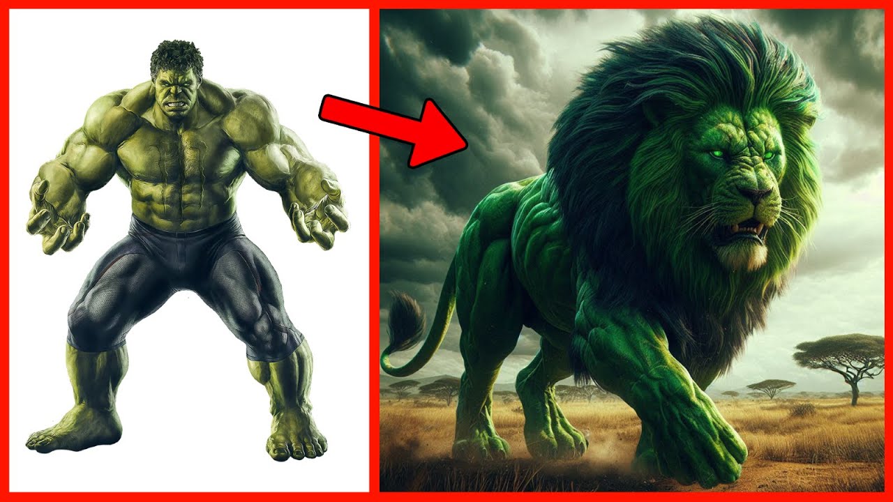 AVENGERS But lion 🦁💀SUPERHEROES 🔥All Characters marvel & DC 2024💥 - YouTube