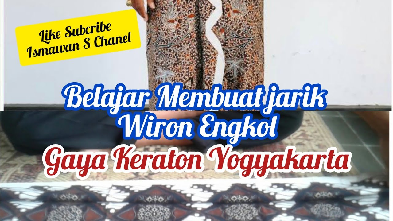 Cara membuat Jarik Wiron Engkol Abdi Dalem Keraton Yogyakarta - YouTube