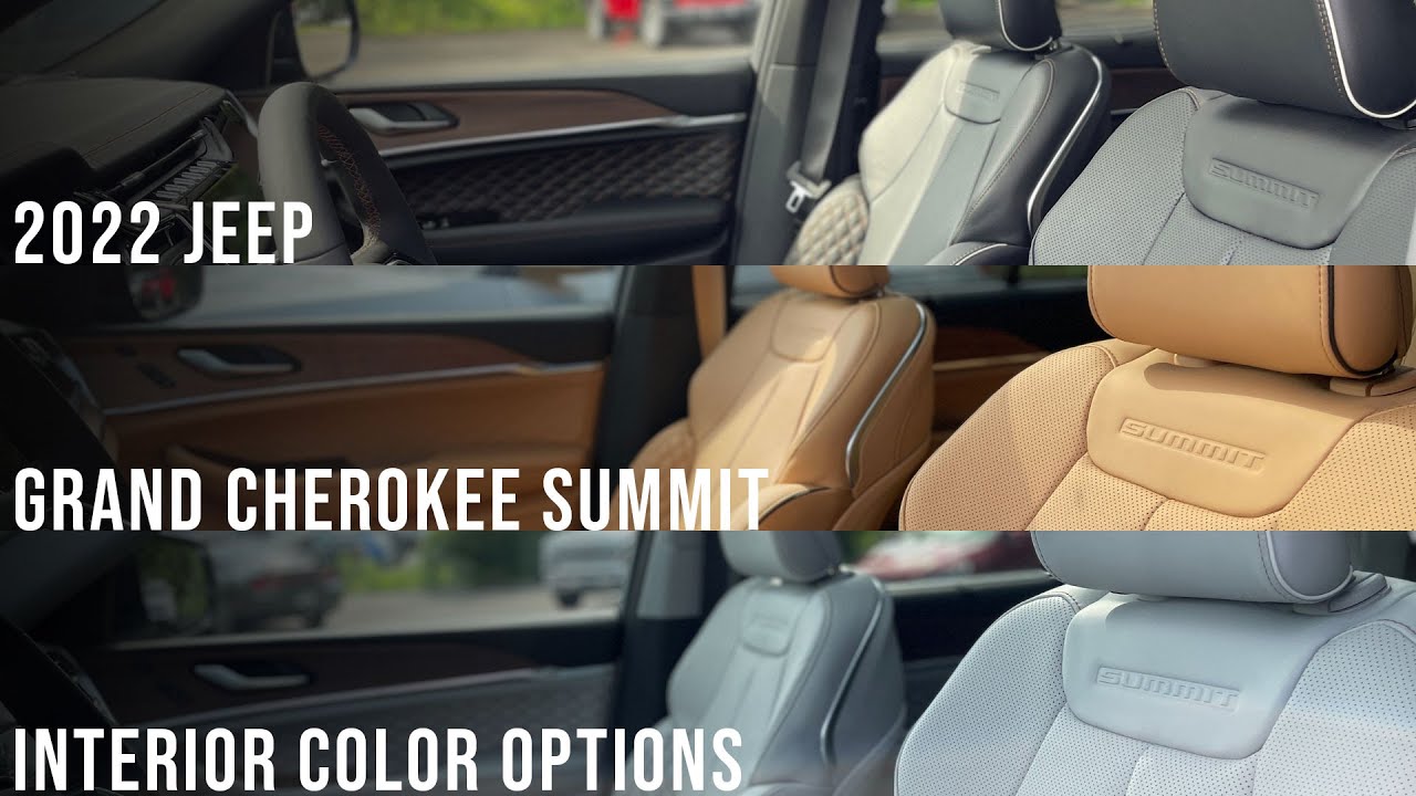 2022 Jeep Grand Cherokee Summit Interior Options | 3-Colors Available ...
