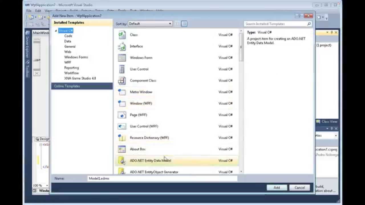 Visual Studio 2010 ADO.NET remote server - YouTube