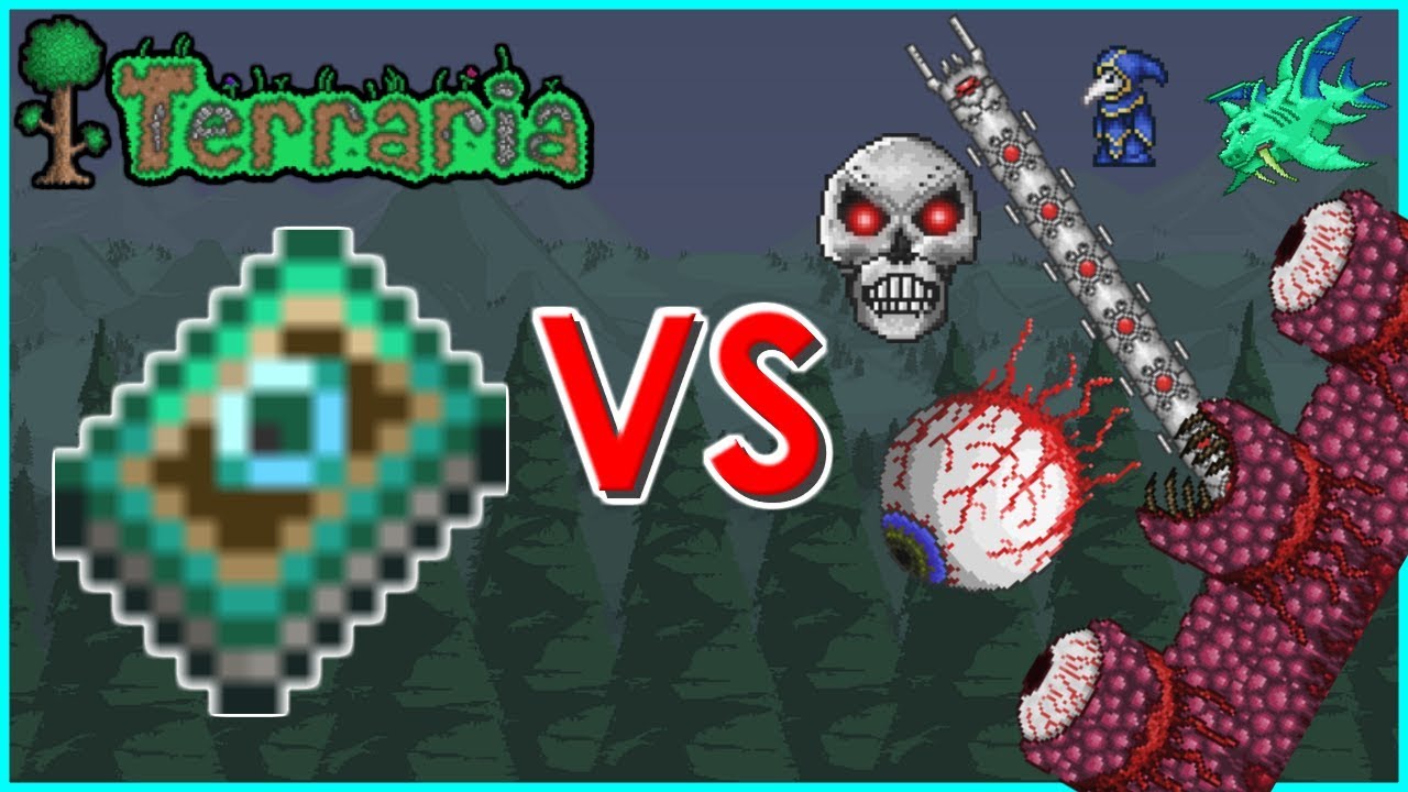 Terraria - Lunar Flare vs Bosses - YouTube