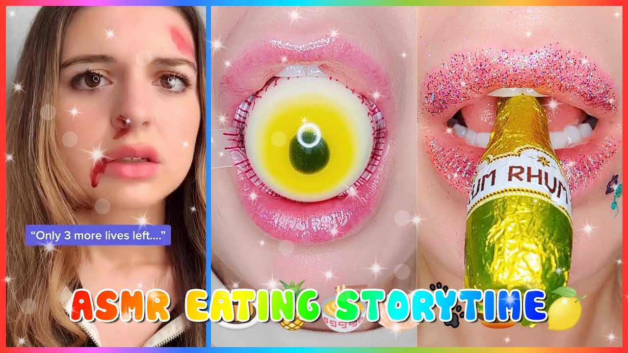 🌈💖 ASMR EATING STORYTIME 💖 POV @briannamizura @marrkadams89 Storytime ...