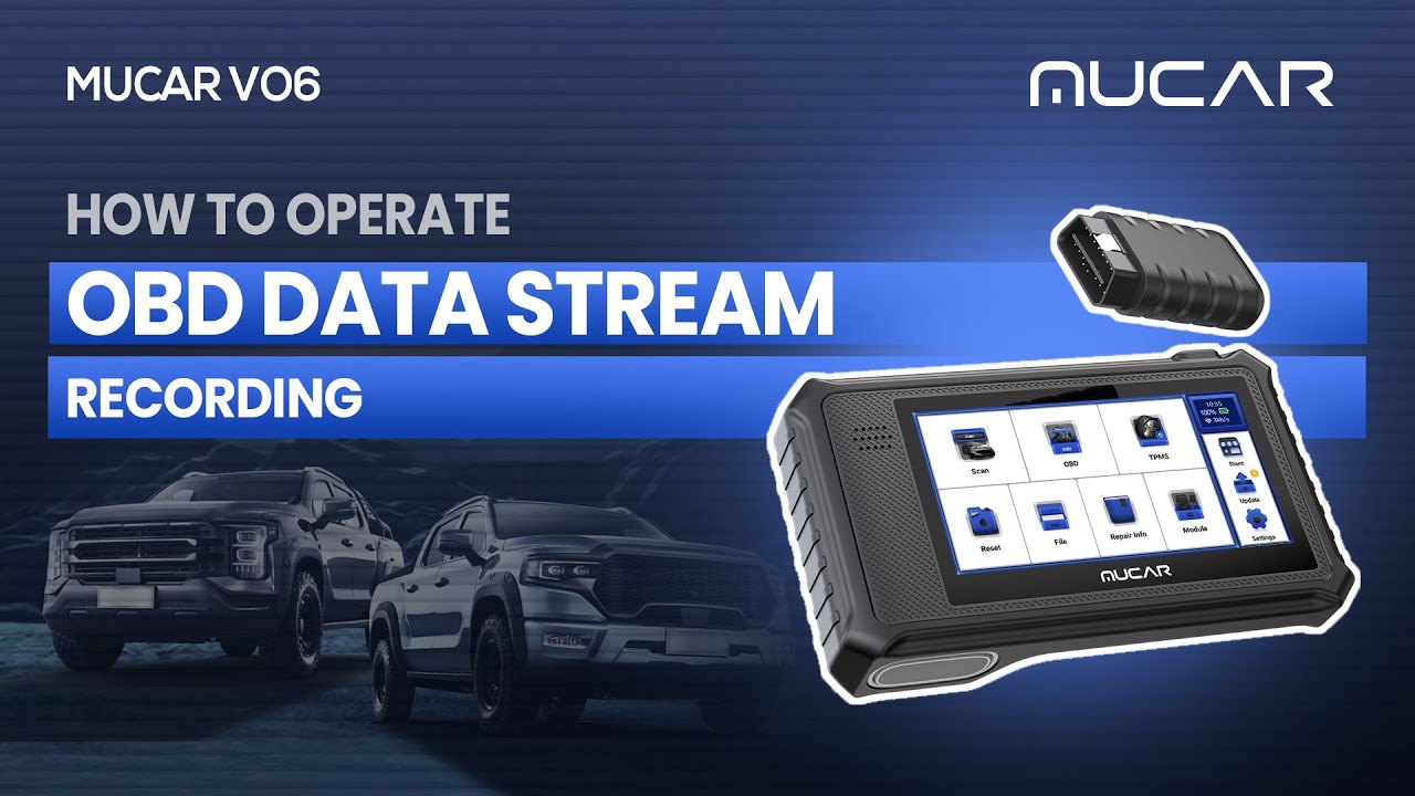 OBD Data Stream Recording | MUCARVO6 | User Guide - YouTube