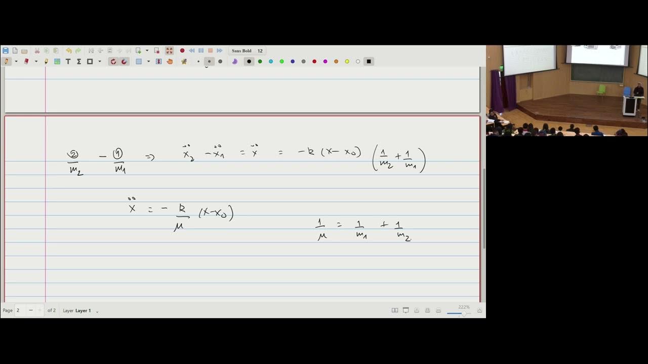 Lecture 23 - Oscillation of bounded systems and undamped harmonic oscillators - YouTube