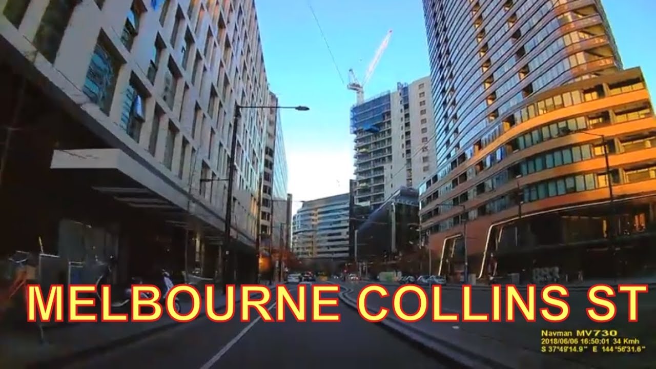 Melbourne City Center Collins Street Cbd - YouTube