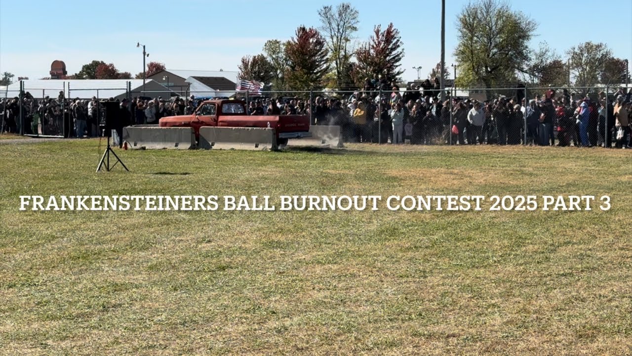 Burnout Contest Frankensteiners Ball Car Show 2025 Part 3 Dodge Pickup ...