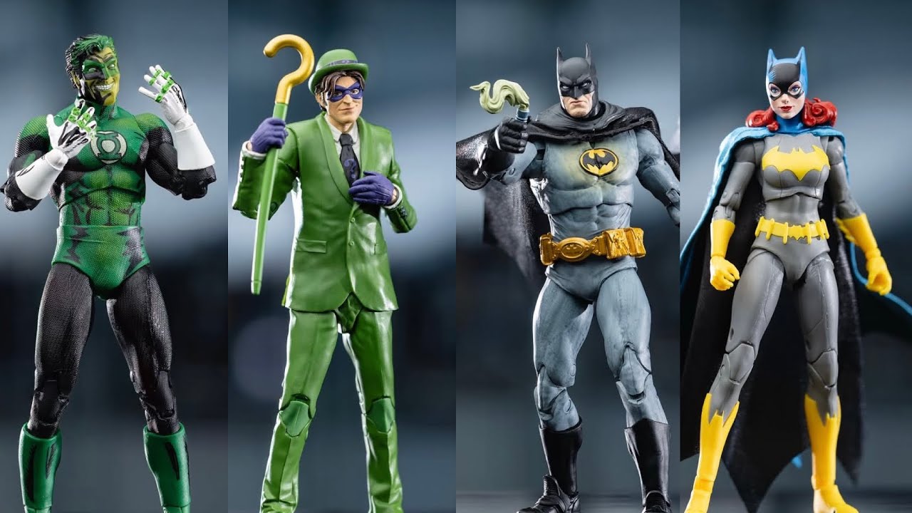 New McFarlane Toys Batman, Green Lantern, Batgirl, Riddler figures in ...