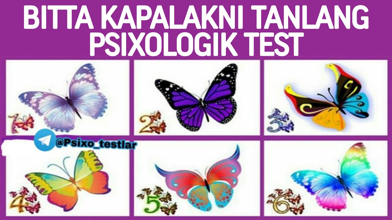 Psixologik test Sizni kimlikingizni topadi - YouTube