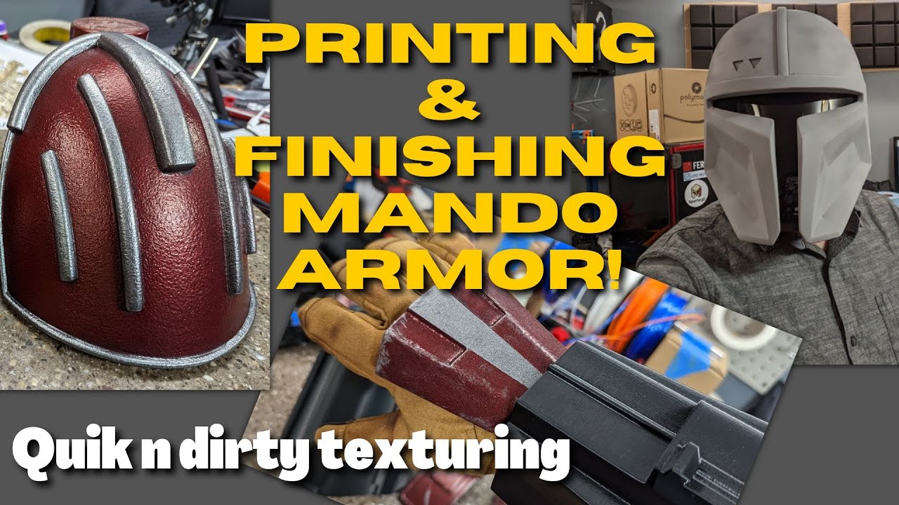 Lets Build A Mando Suit - Quick And Dirty Amor Finishing - YouTube