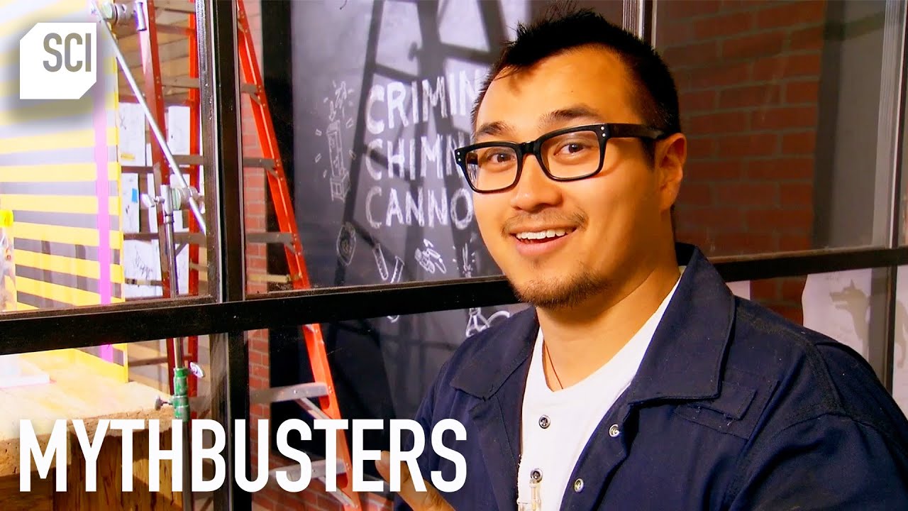 Can Propane Launch a Human Out of a Chimney?! | Mythbusters | Science ...
