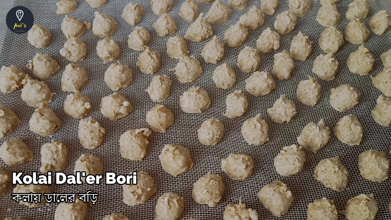 খুব সহজে তৈরি কলায় ডাল বড়ি | Kolai Dal Bori Recipe | Chalkumror Bori ...