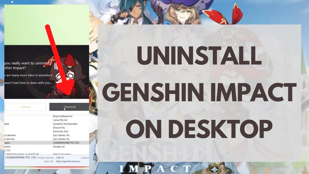 How to Uninstall Genshin Impact on Desktop (2023) - YouTube