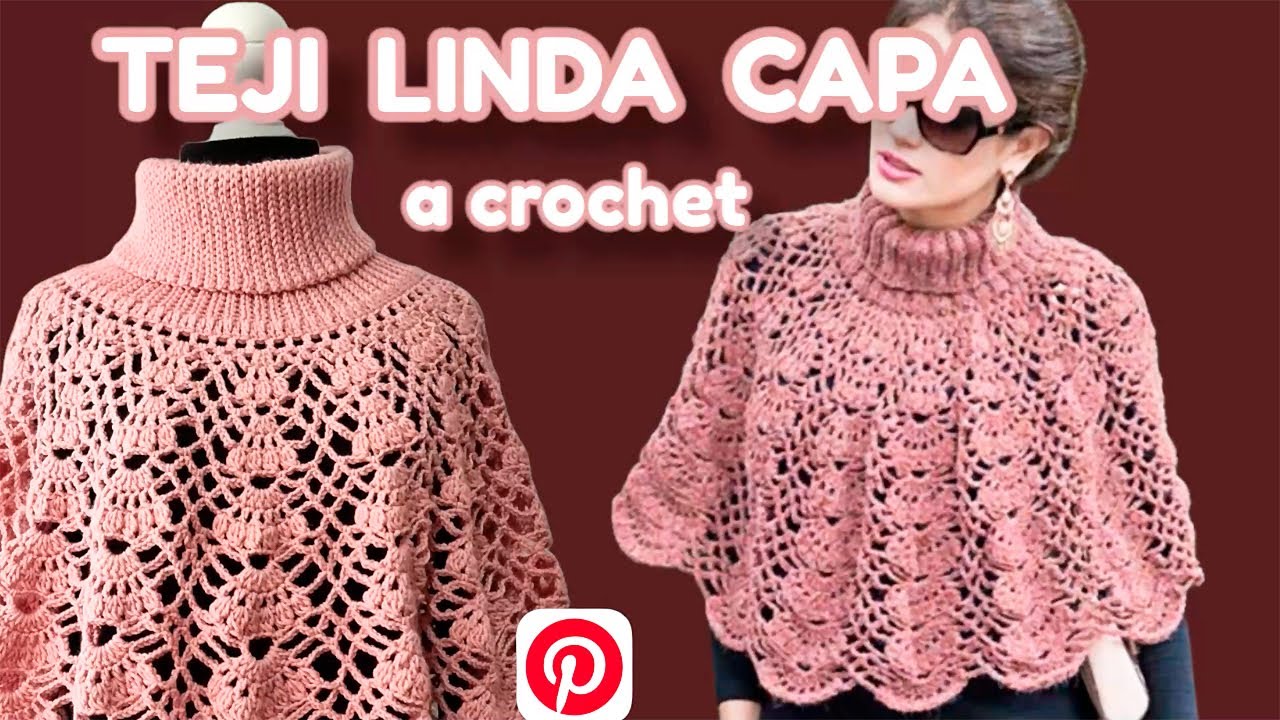 🔥¡LLEGO LA HORA DE TEJER! 🌟🧶 IMPRESIONANTE Capa Tejida con Patrón para ...