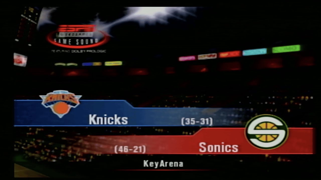 New York Knicks (35-31) vs Seattle Sonics (46-21) [NBA 2K5] - YouTube